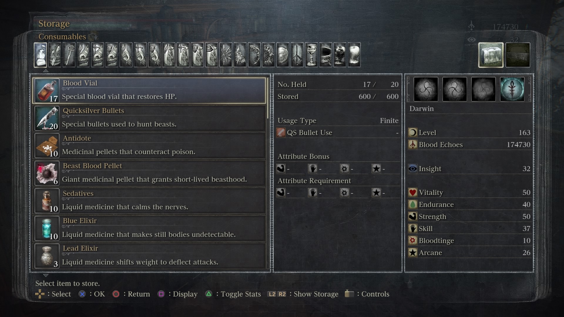 Bloodborne Equipment Guide | Not Now Mom